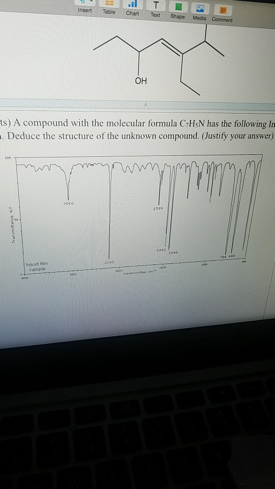 Solved A Compound With The Molecular Formula C 7 H 5 N Has