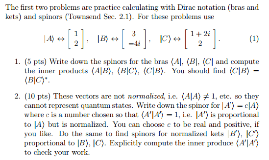 Solved The first two problems are practice calculating with | Chegg.com