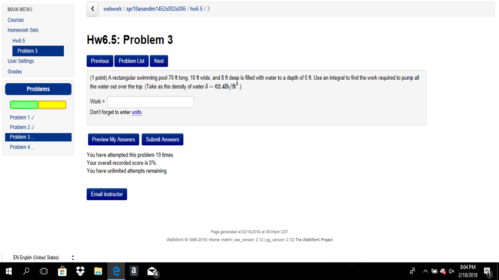 Solved webwork/spr18anandim 1452s002s006/ hw6.5/3 MAIN MENU | Chegg.com