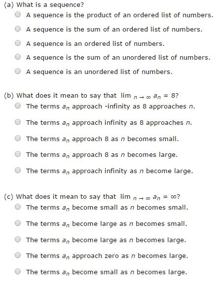 Solved What is a sequence? A sequence is the product of an | Chegg.com