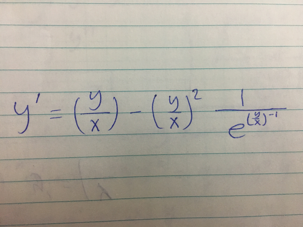 Solved Solve th DE and note that e is raised to the power | Chegg.com