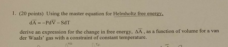Solved 1. (20 points) Using the master equation for | Chegg.com