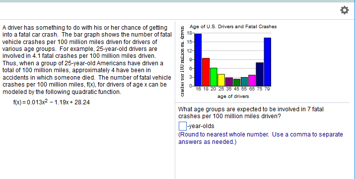 Solved Age of U.S. Drivers and Fatal Crashes A driver has | Chegg.com