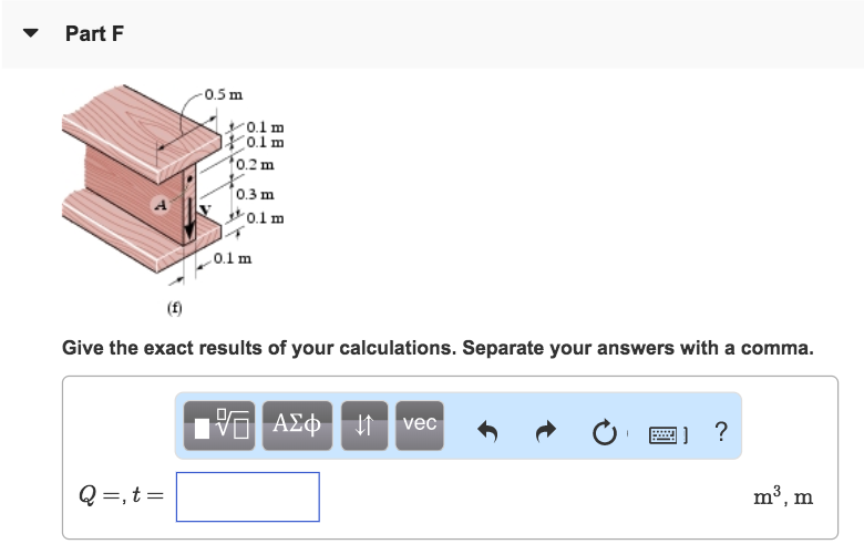Solved In each case, calculate the value of Q and t that are | Chegg.com