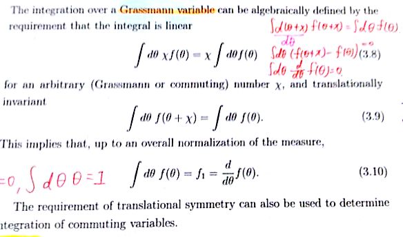The integration over a Grassmann variable can be | Chegg.com