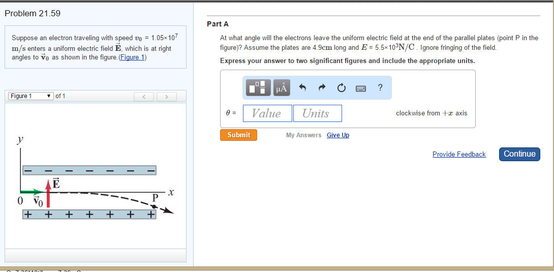 Solved Problem 21.59 Suppose an electron traveling with | Chegg.com