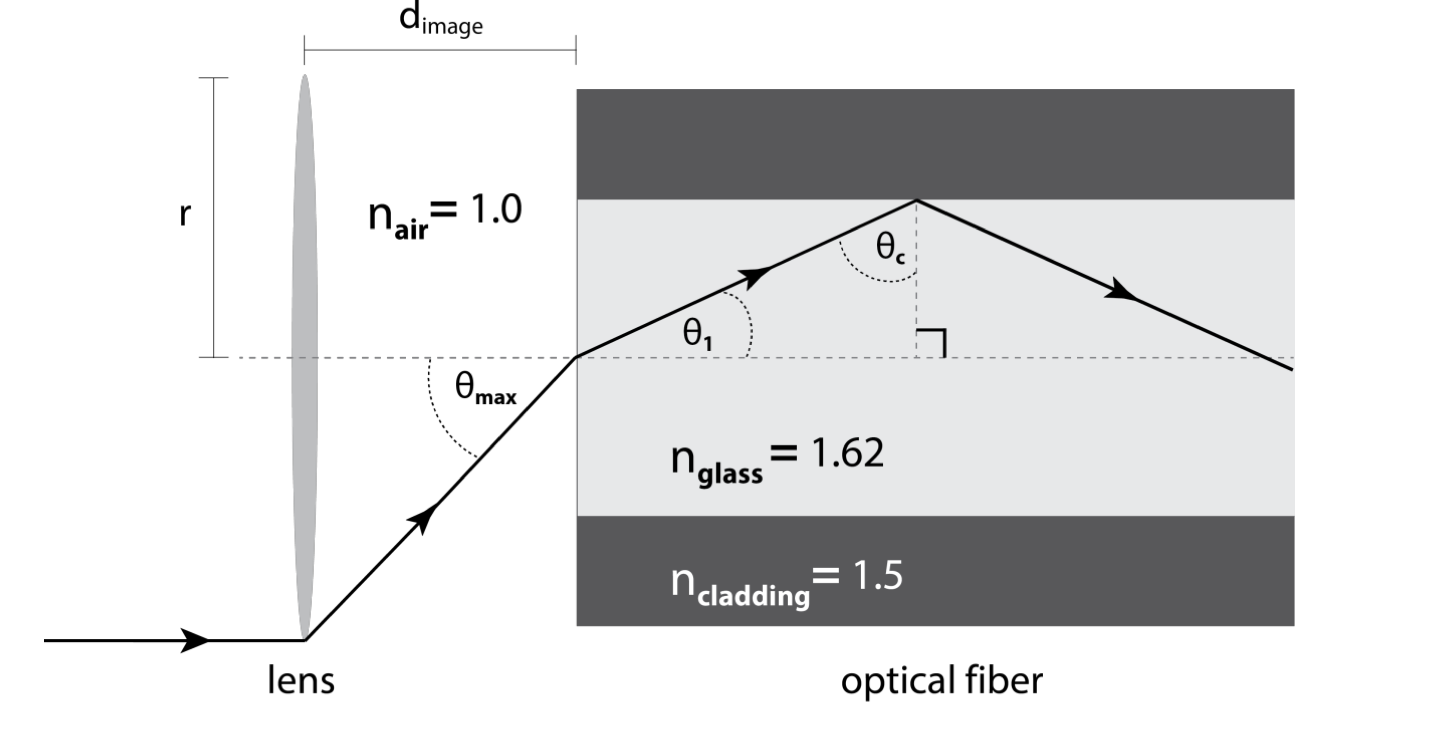 Solved An endoscope consists of an optical fiber that can be | Chegg.com