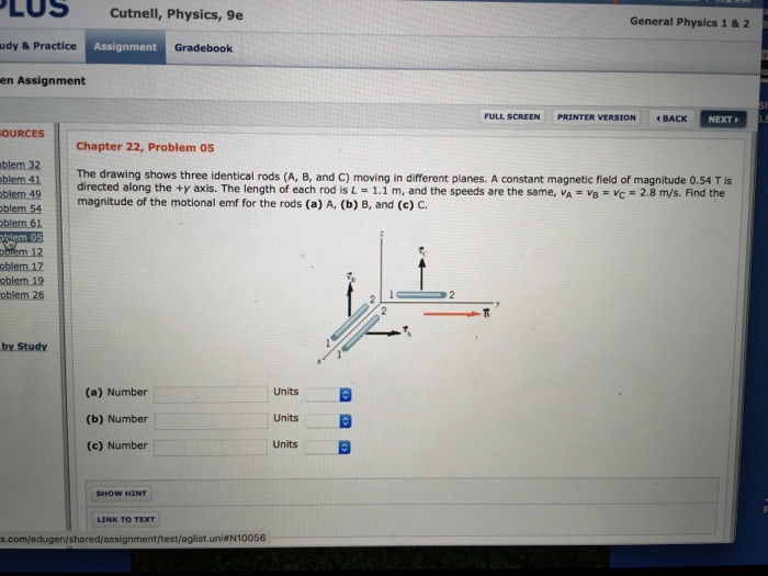 Solved The drawing shows three identical rods(A, B, and C) | Chegg.com