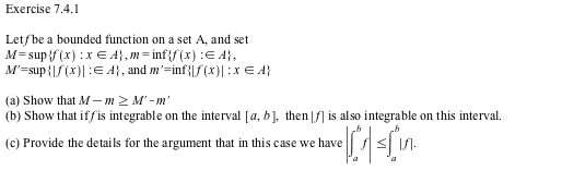 Solved Let f be a bounded function on a set A, and set M = | Chegg.com