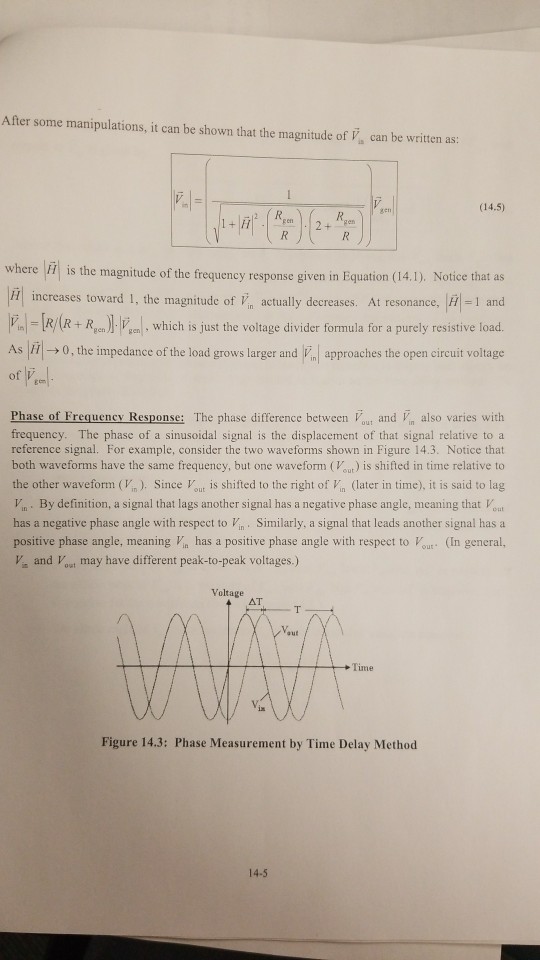 Solved EEE202 Experiment #14: FREQUENCY RESPONSE OF RLC | Chegg.com