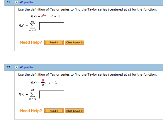 Solved Use the definition of Taylor series to find the | Chegg.com Solved Use the definition of Taylor series to find the | Chegg.com