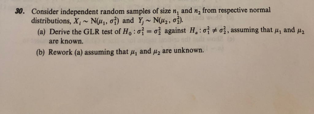 Solved Consider independent random samples of size n, and n2 | Chegg.com