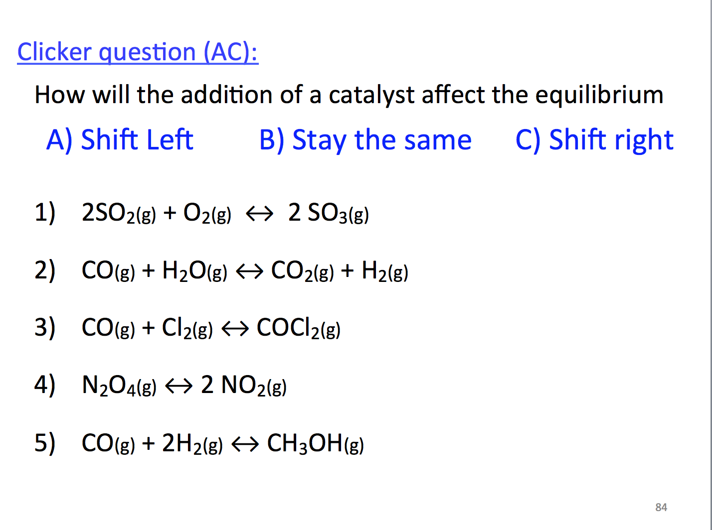 Solved How will the addition of a catalyst affect the | Chegg.com