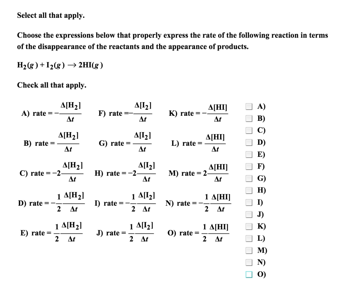 Solved Select all that apply. Choose the expressions below | Chegg.com