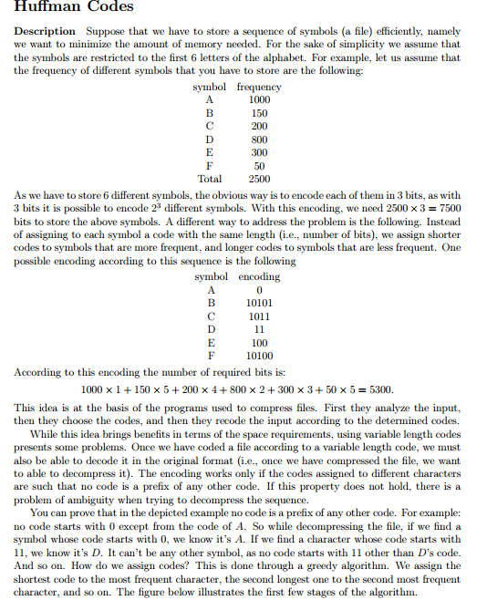 Solved Please write the following Huffman Code's program in | Chegg.com