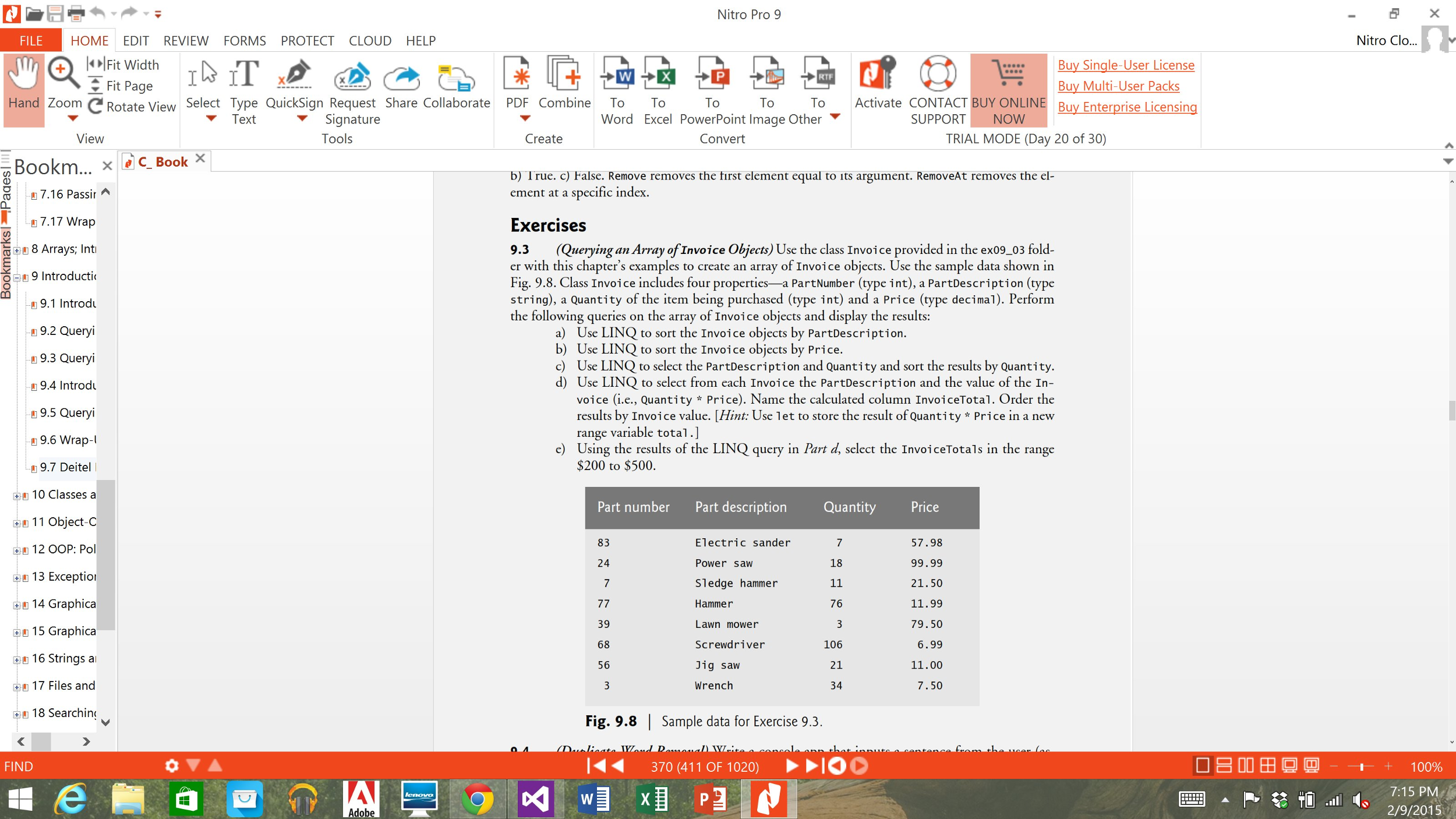 Exercises 9 3 Querying An Array Of Invoice Objects