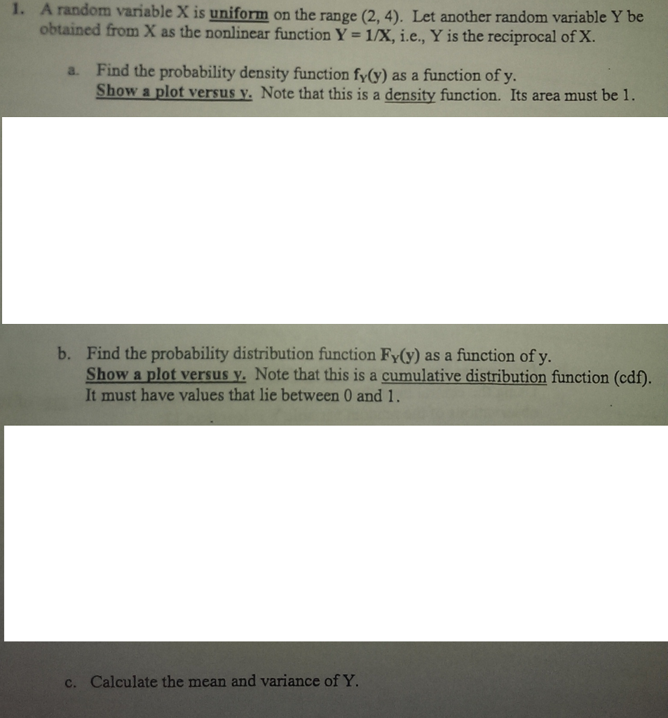 A Random Variable X Is Uniform On The Range 2 4 2065