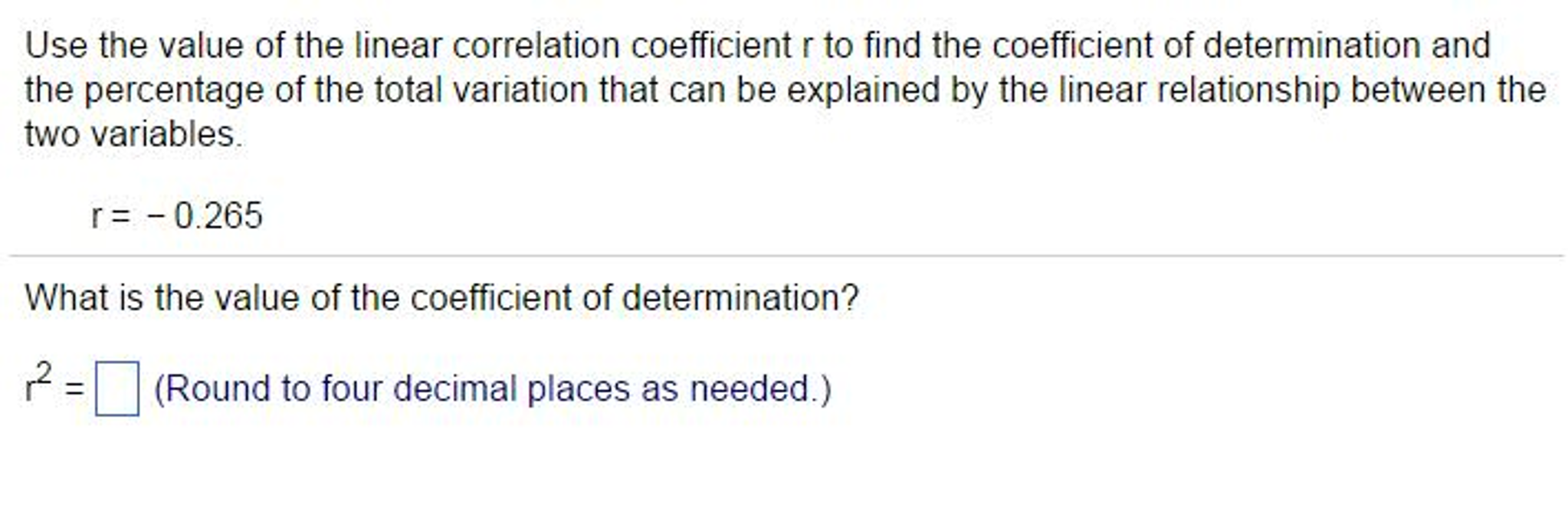Solved Use the value of the linear correlation coefficient r | Chegg.com