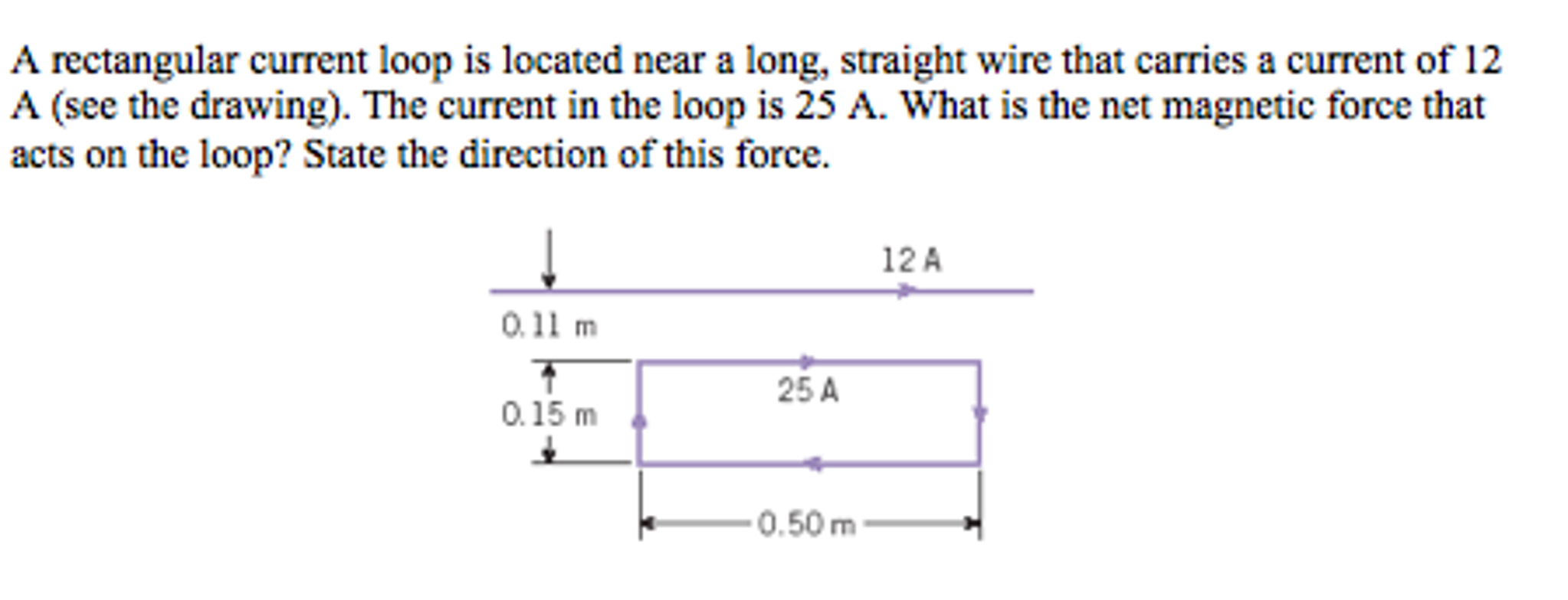 Solved A rectangular current loop is located near a long, | Chegg.com