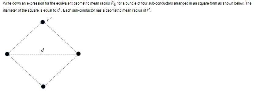 Solved Write down an expression for the equivalent geometric | Chegg.com