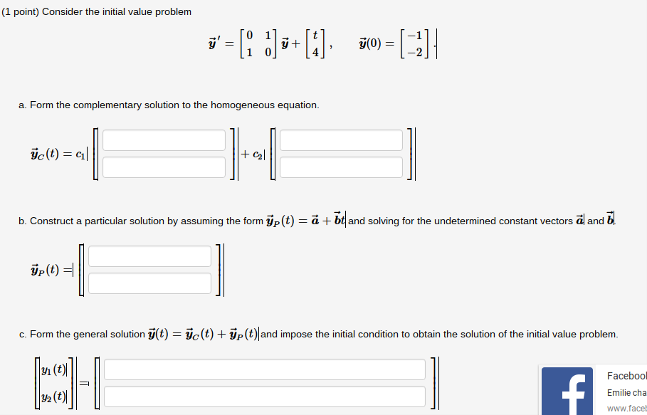 Solved Differential Equation Consider the initial value | Chegg.com