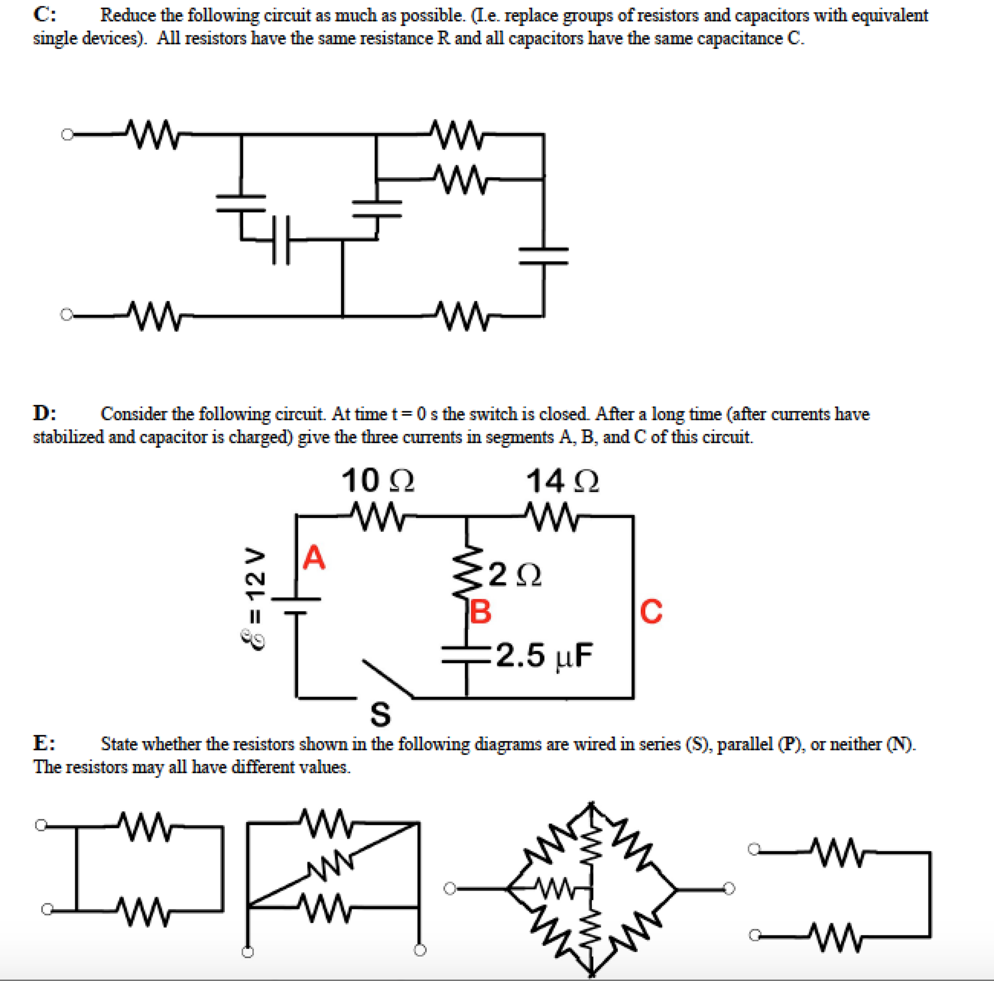 Solved Reduce the following circuit as much as possible. | Chegg.com