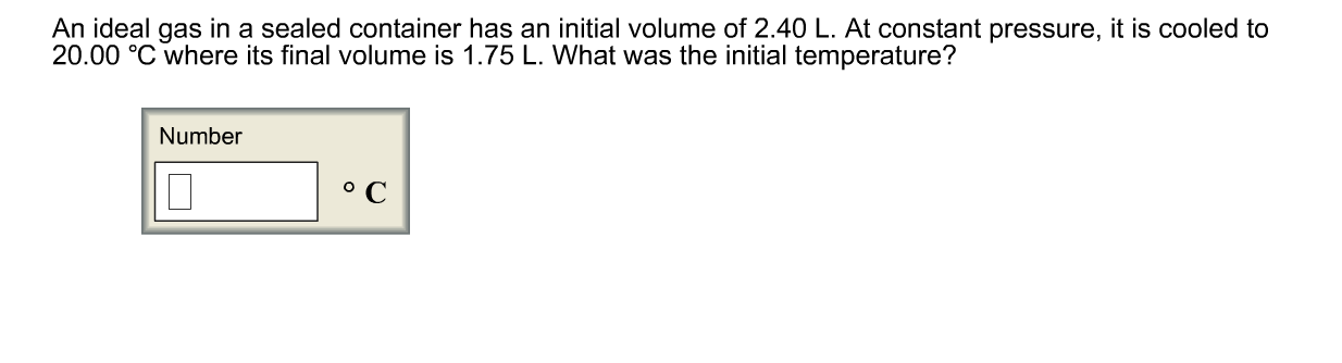 Solved An ideal gas in a sealed container has an initial | Chegg.com