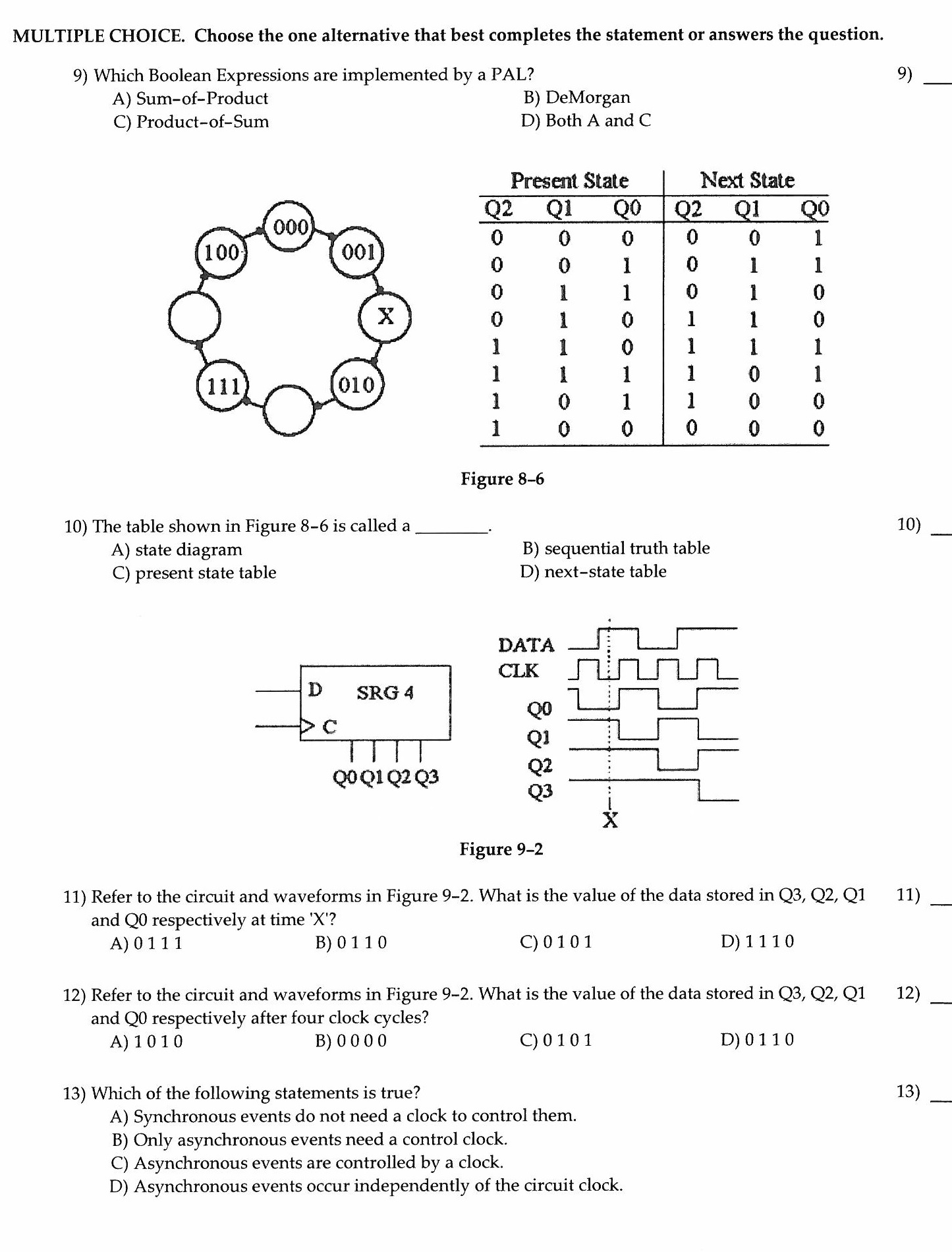 Solved Choose the one alternative that best completes the | Chegg.com