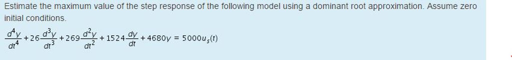 Estimate the maximum value of the step response of | Chegg.com