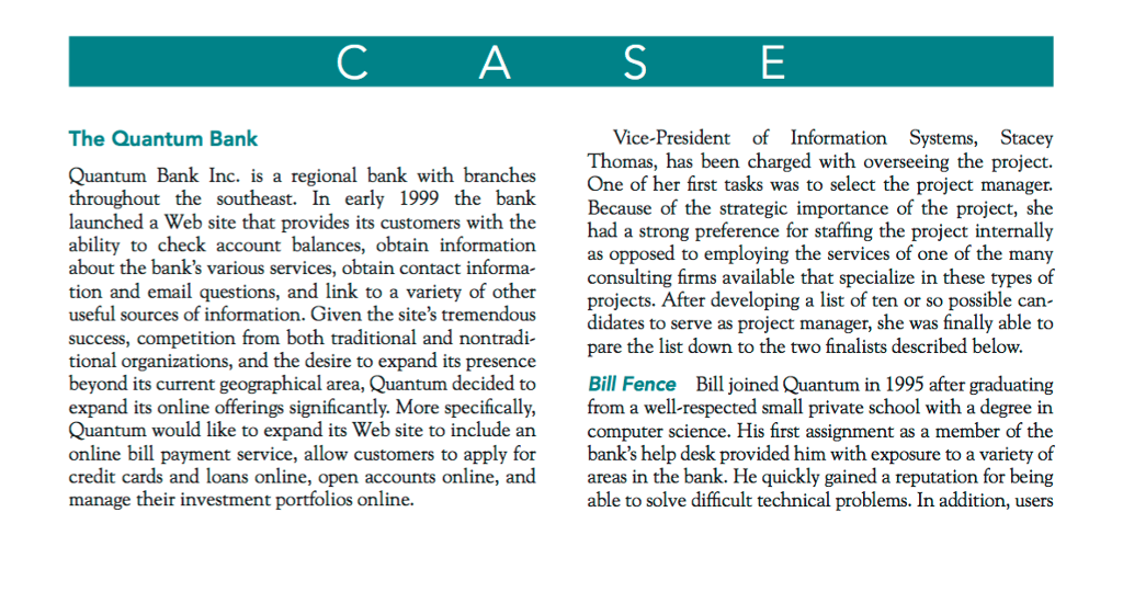 Solved Read the Quantum Bank on page 68 in your text. Who | Chegg.com