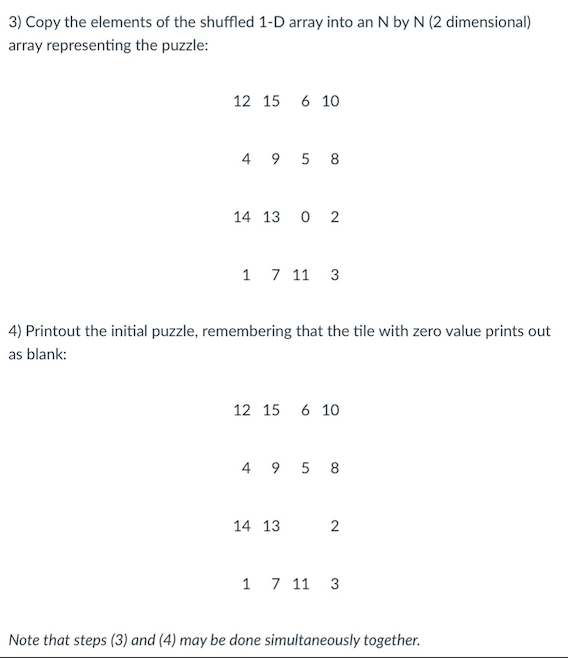 Solved The 15-puzzle consists of 15 tiles numbered from 1 to | Chegg.com