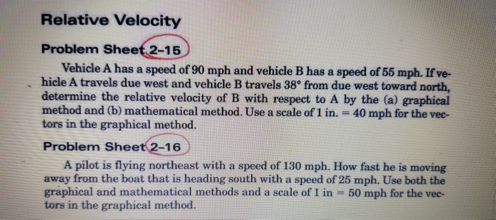 Solved Vector Addition and Subtraction Problem Sheet 2-3 , | Chegg.com