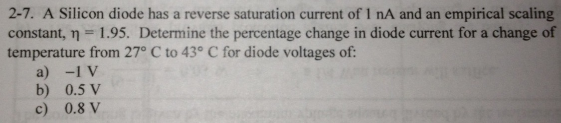 Solved A Silicon diode has a reverse saturation current of 1 | Chegg.com