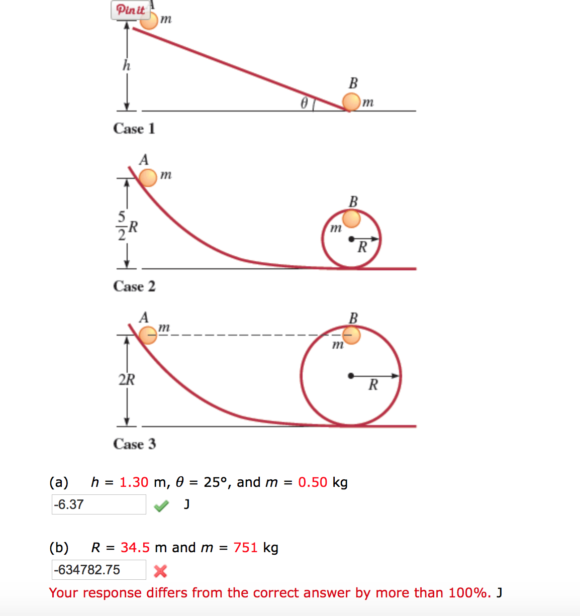 Solved In each situation shown in the figure below, a ball | Chegg.com