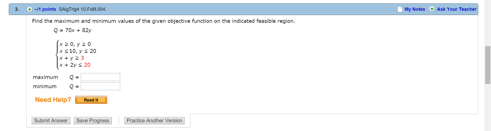 Solved Find The Maximum And Minimum Values Of The Given