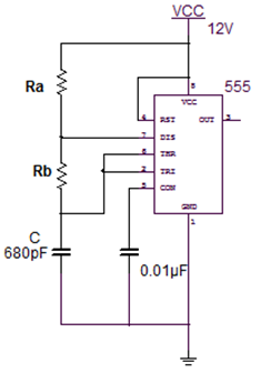 Solved Mulitisim. Design a 555 astable multivibrator using | Chegg.com