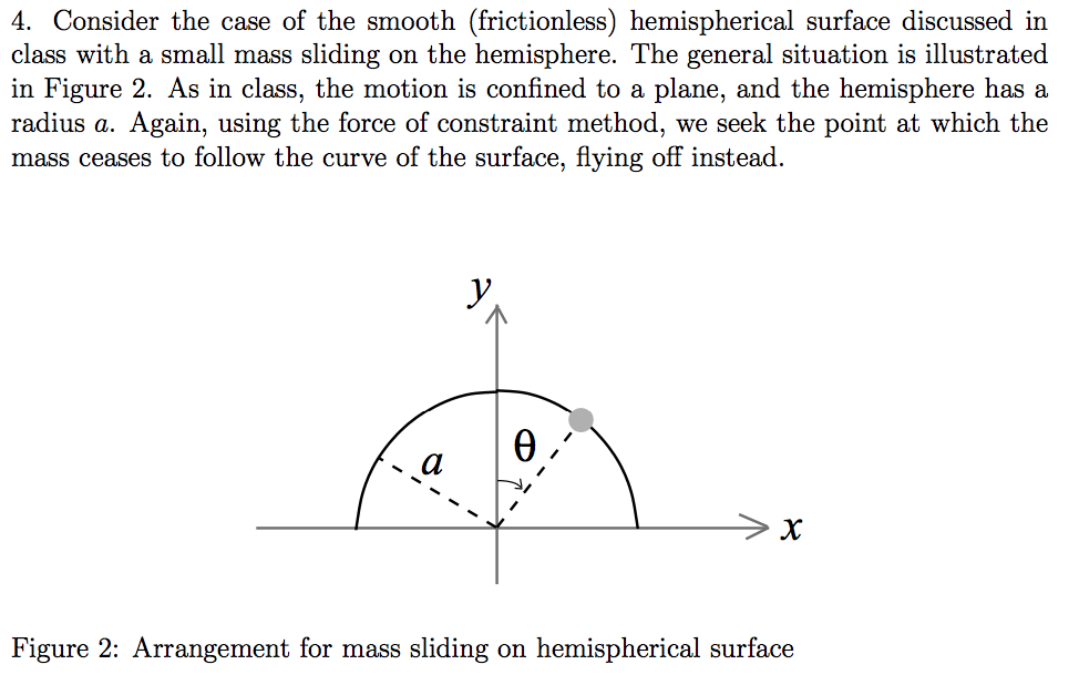 Solved 4. Consider the case of the smooth (frictionless) | Chegg.com