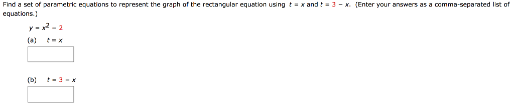 Solved Find A Set Of Parametric Equations To Represent The