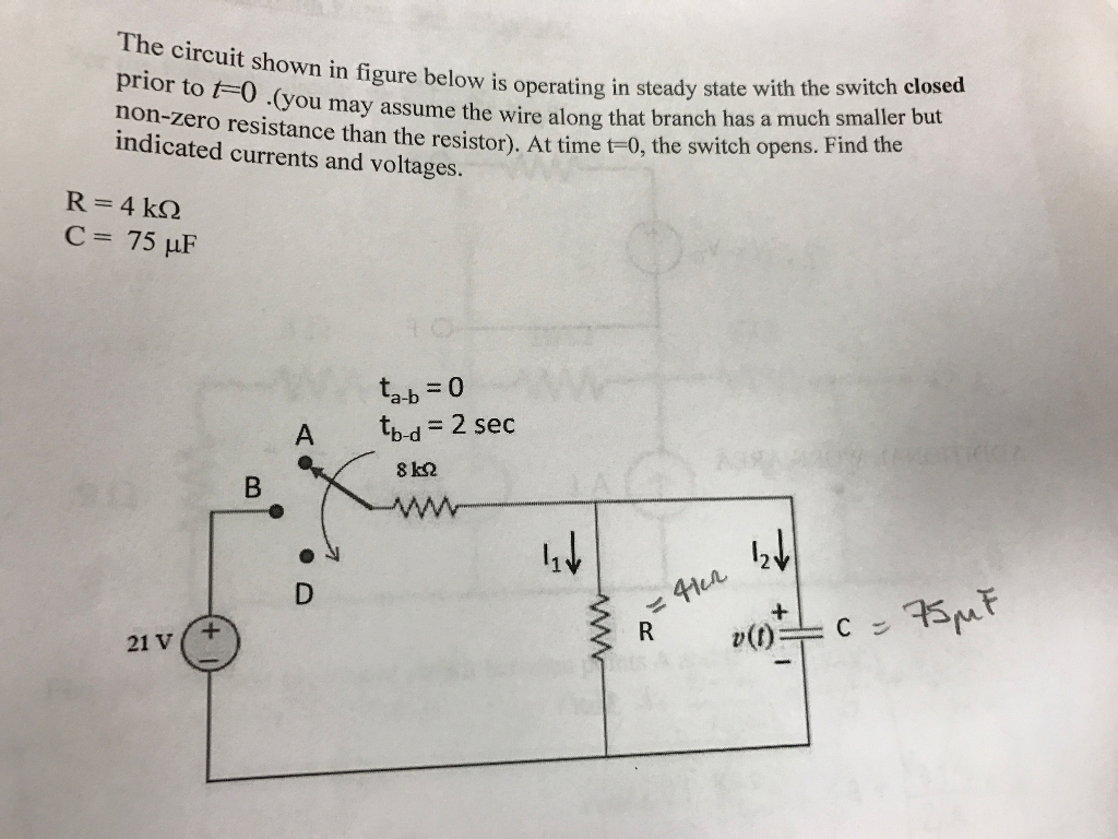 Solved The circuit shown in figure below is operating in | Chegg.com