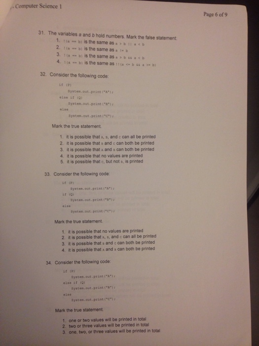 Solved Which Of The Following Is Not A Valid Boolean
