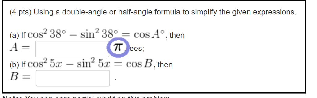 Solved Using a double-angle or half-angle formula to | Chegg.com