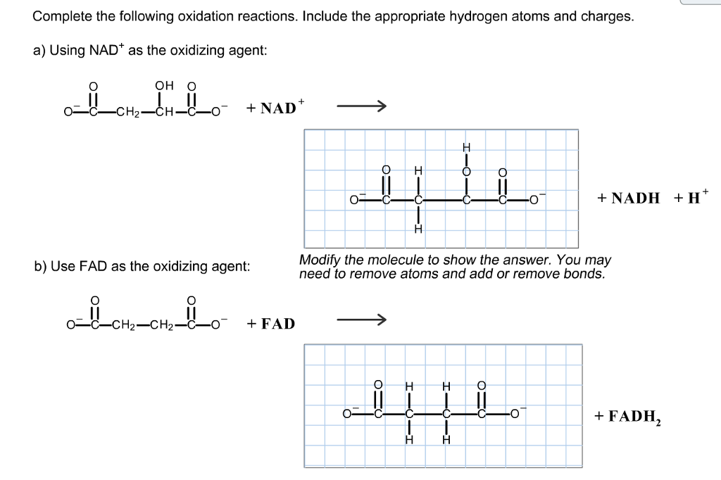 Solved Complete the following oxidation reactions. Include | Chegg.com