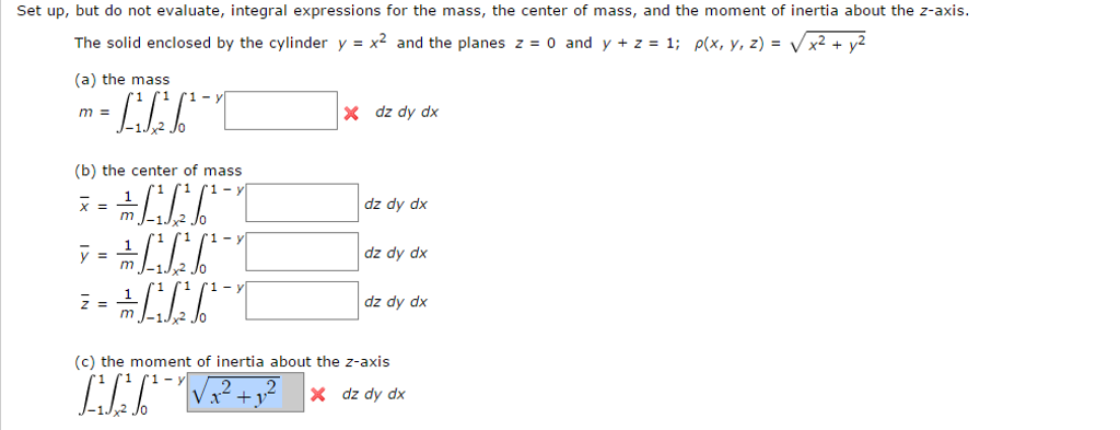 Solved Set up, but do not evaluate, integral expressions for | Chegg.com