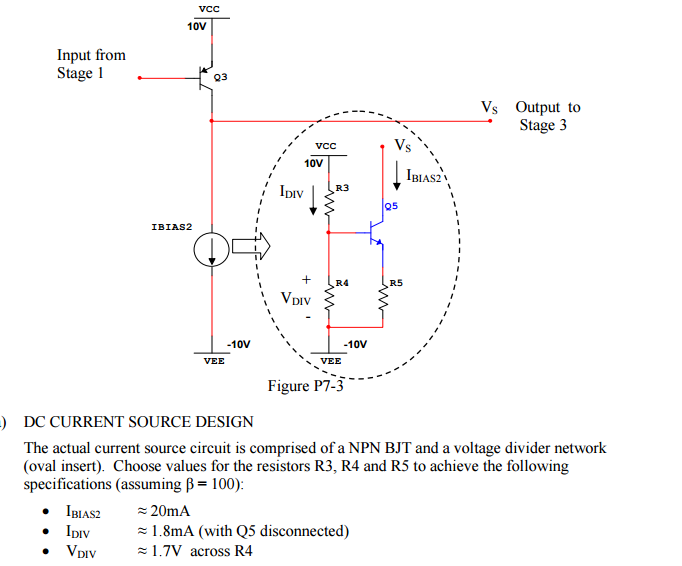 Solved The actual current source circuit is comprised of a | Chegg.com