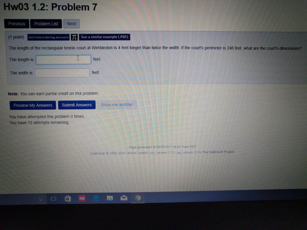 Solved Hw03 1.2: Problem 7 Previous Problem List Next (1 | Chegg.com