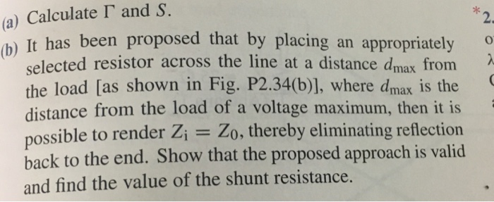 Solved A 50 ohm lossless line is terminated in a load | Chegg.com