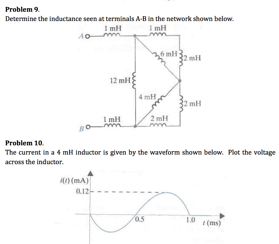 Solved Determine the inductance seen at terminals A-B in the | Chegg.com