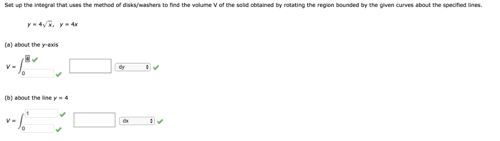 Solved Set up the integral that uses the method of | Chegg.com
