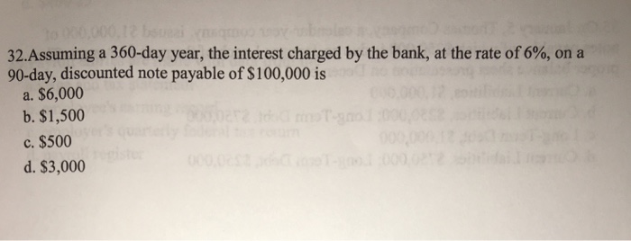 Solved Assuming a 360-day year, the interest charged by the | Chegg.com