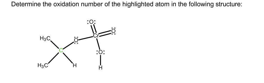 Solved: Determine The Oxidation Number Of The Highlighted ... | Chegg.com